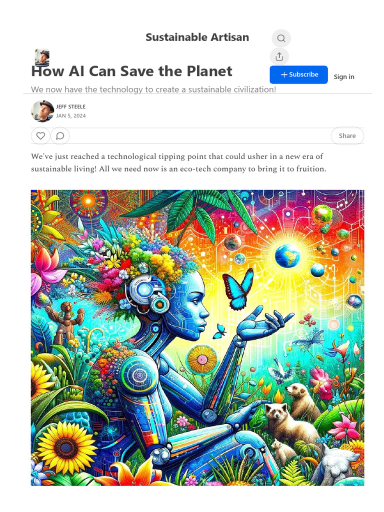 How AI Can Save The Planet | PDF