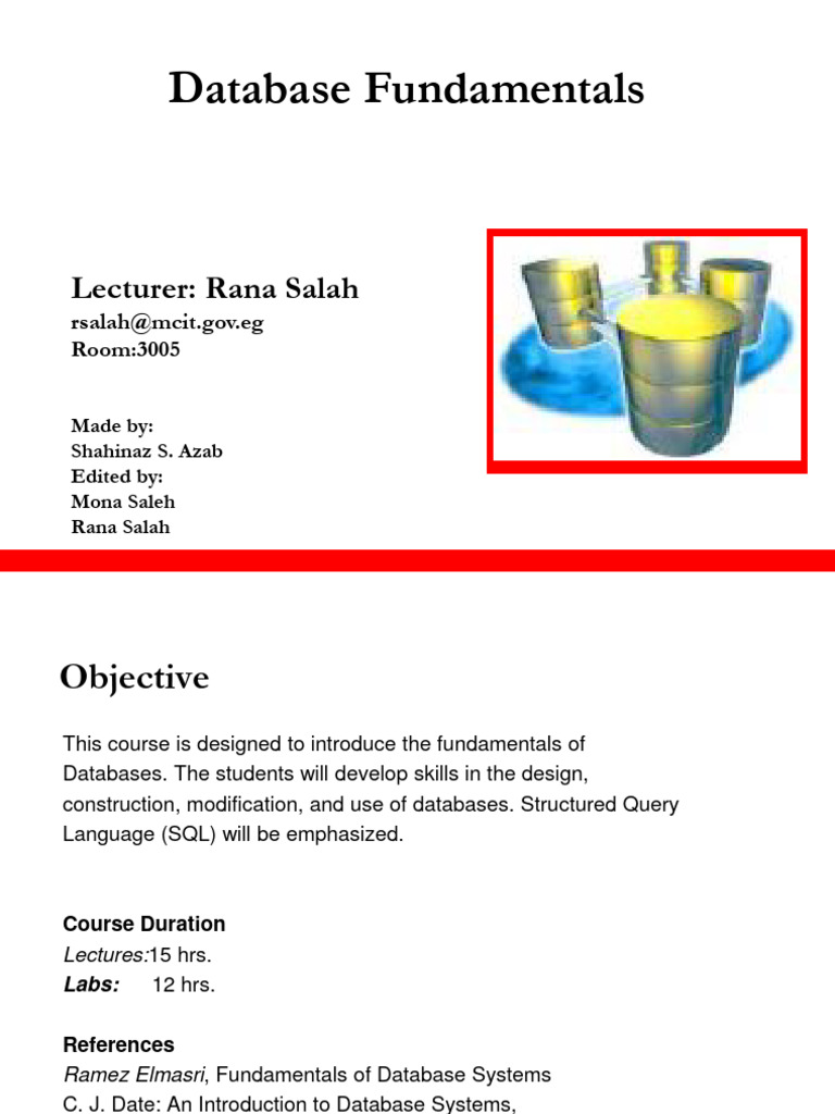 Lesson 1-1 | PDF | Databases | No Sql