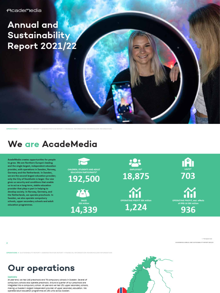 Academedia Annualreport 2122 | PDF | Economies