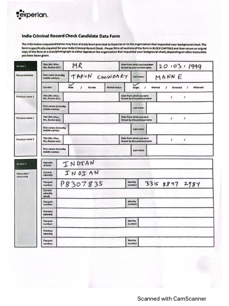 Crime Record Check | PDF