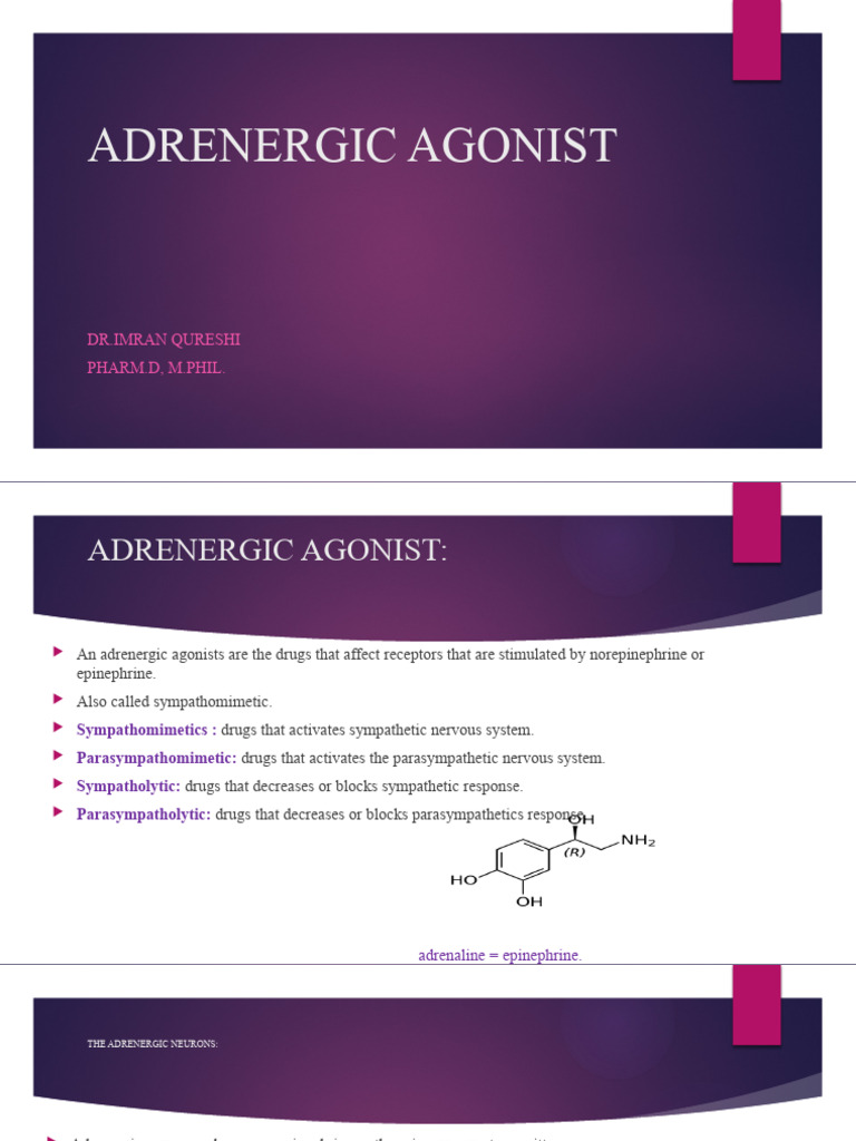 Adrenergic Agonist | PDF