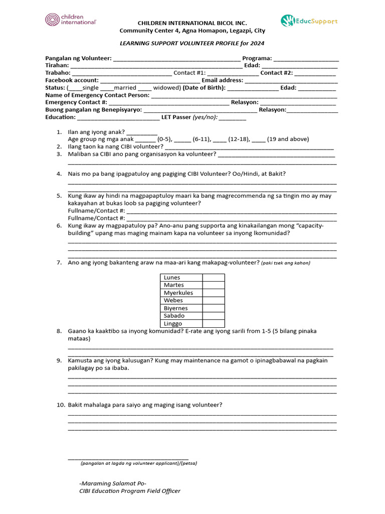 LSV PROFILE - Selection For 2024 | PDF