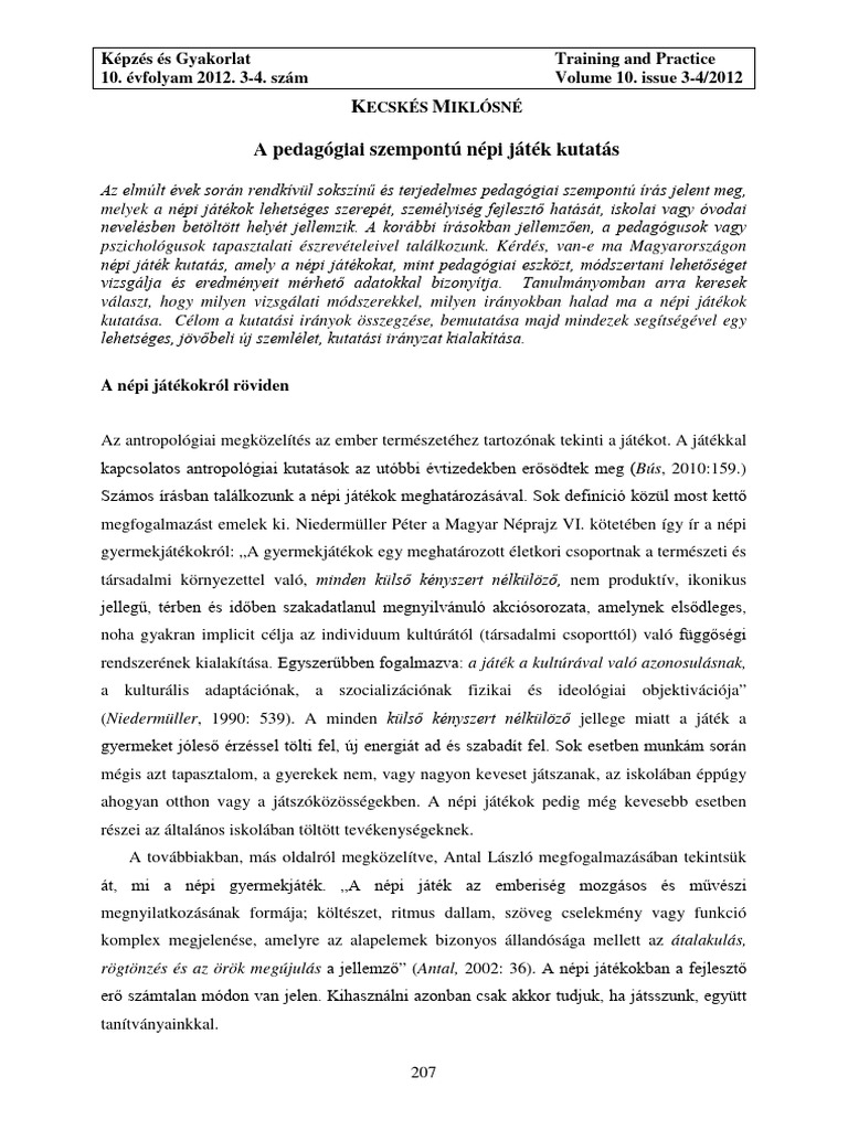 Kecskes Tanulmany | PDF