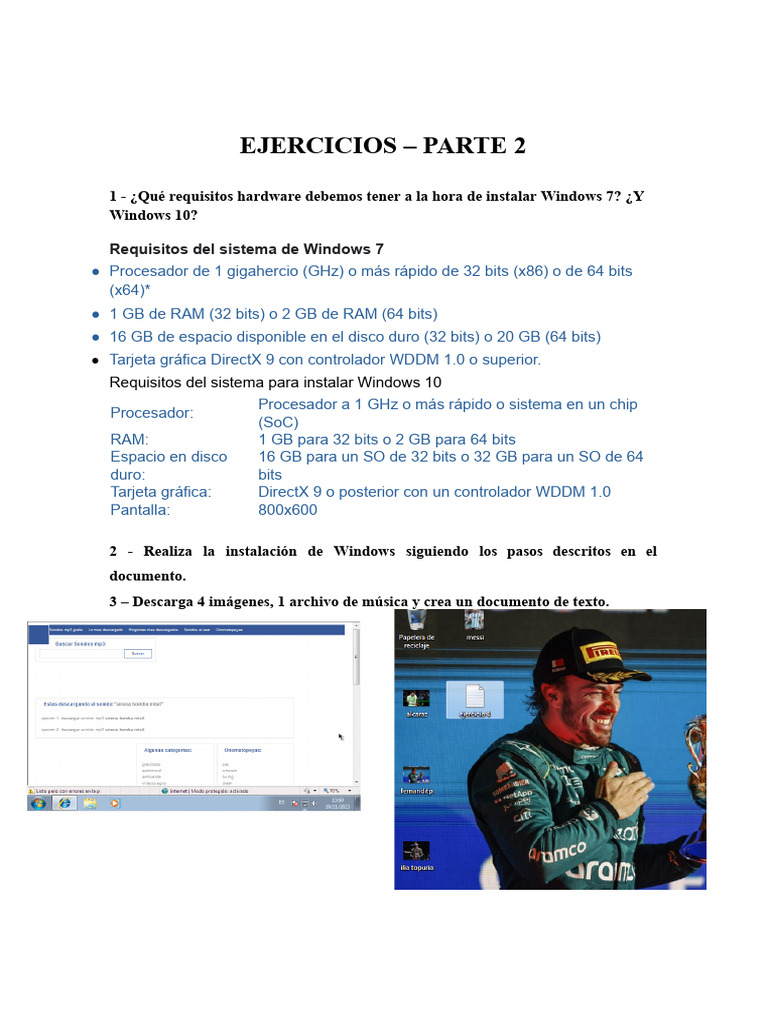 EJERCICIOS WINDOWS 7 bueno.docx | PDF