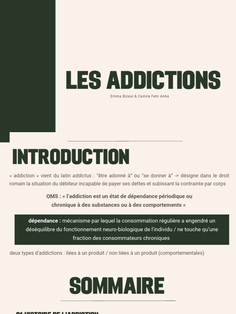 Les Addictions | PDF