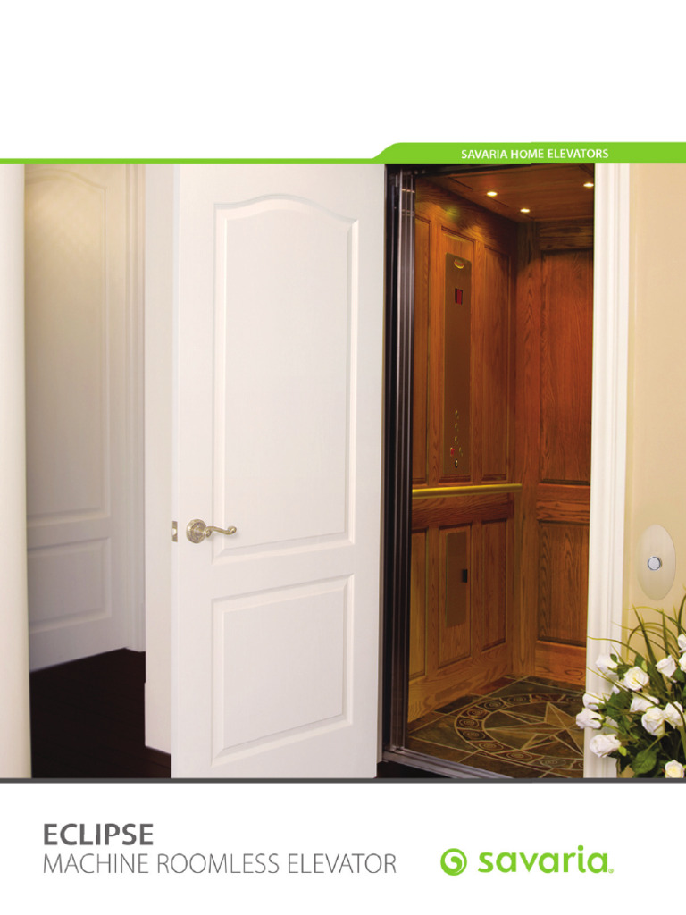 Savaria Eclipse Home Elevator Guide | PDF
