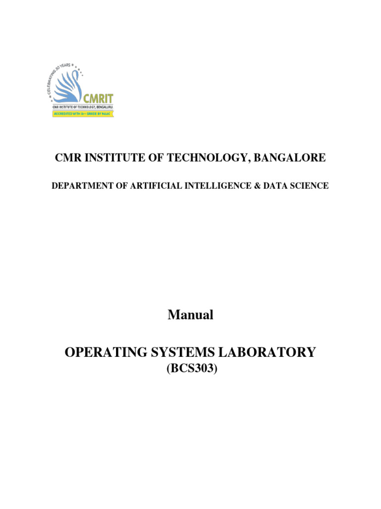 Os Lab Manul - 3 RD Sem | PDF