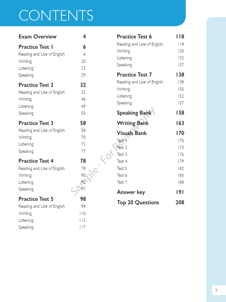 Review Only: Exam Overview 4 Practice Test 1 6 Practice Test 6 118 | PDF