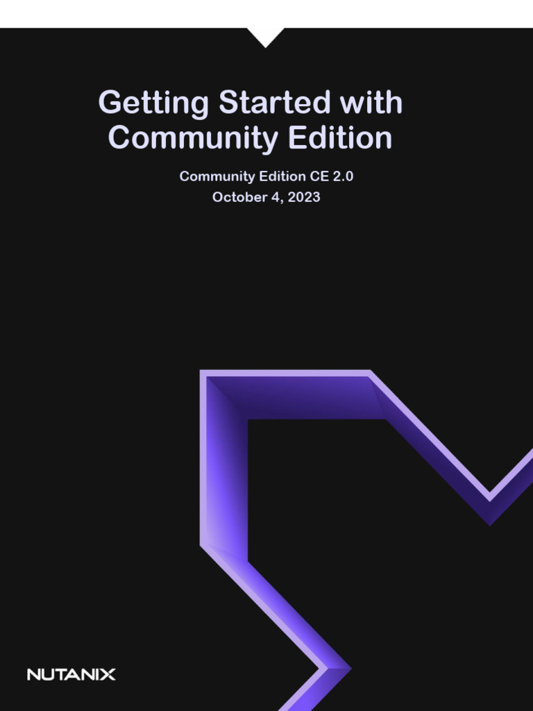 Nutanix Community Edition Getting Started v2 - 0 | PDF | Proxy Server | Computer Cluster
