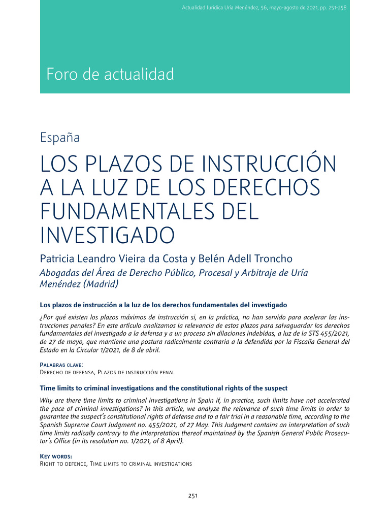 Prescripcion Instruccion Fuera de Plazo | PDF Prescripcion Instruccion Fuera de Plazo | PDF