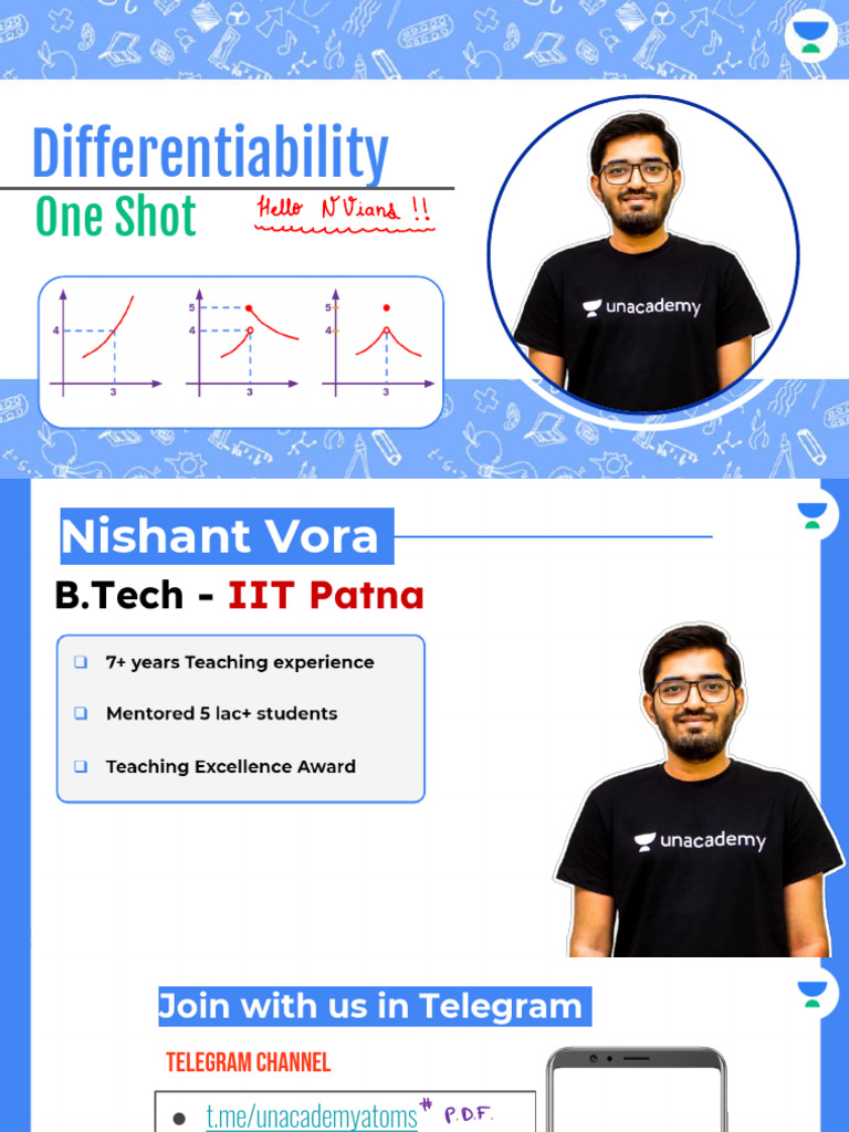 Differentiability One Shot #BB | PDF | Teaching Methods & Materials