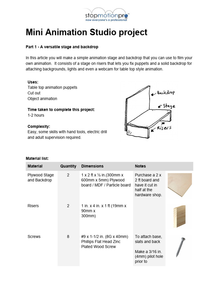 Make Your Own Mini Animation Studio | PDF