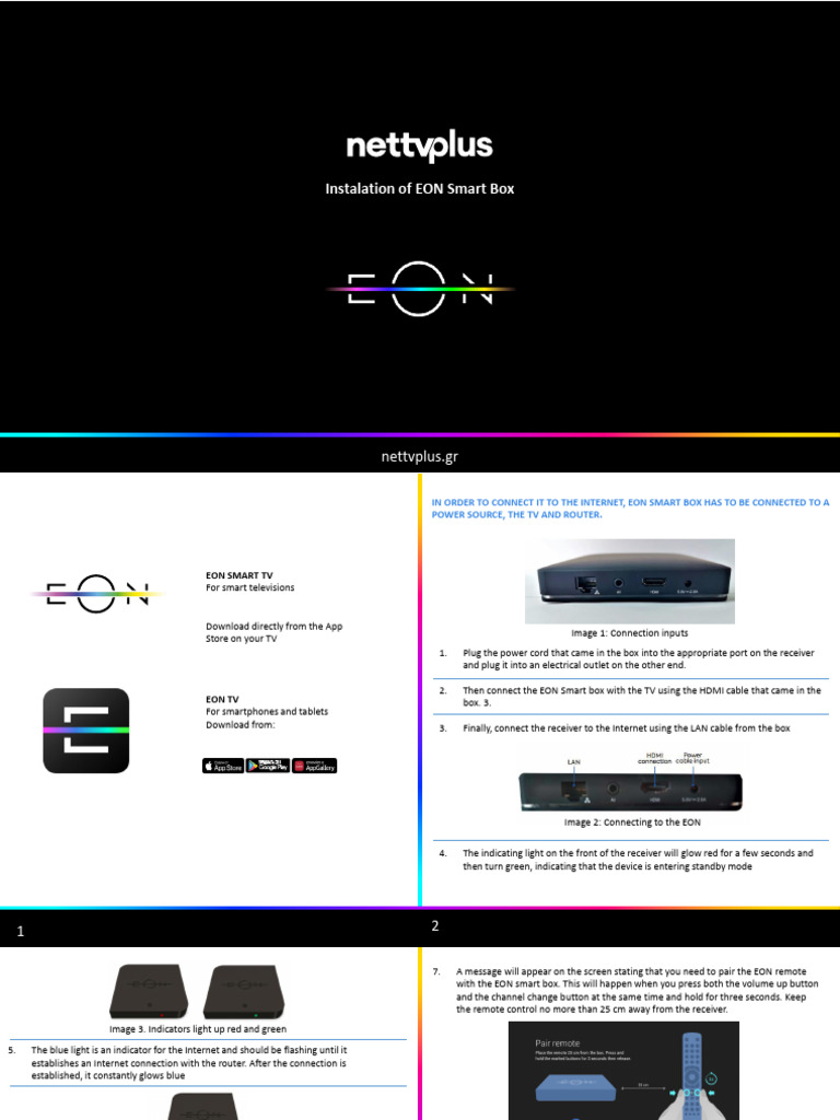 User Manual For EON Smart Box English | PDF