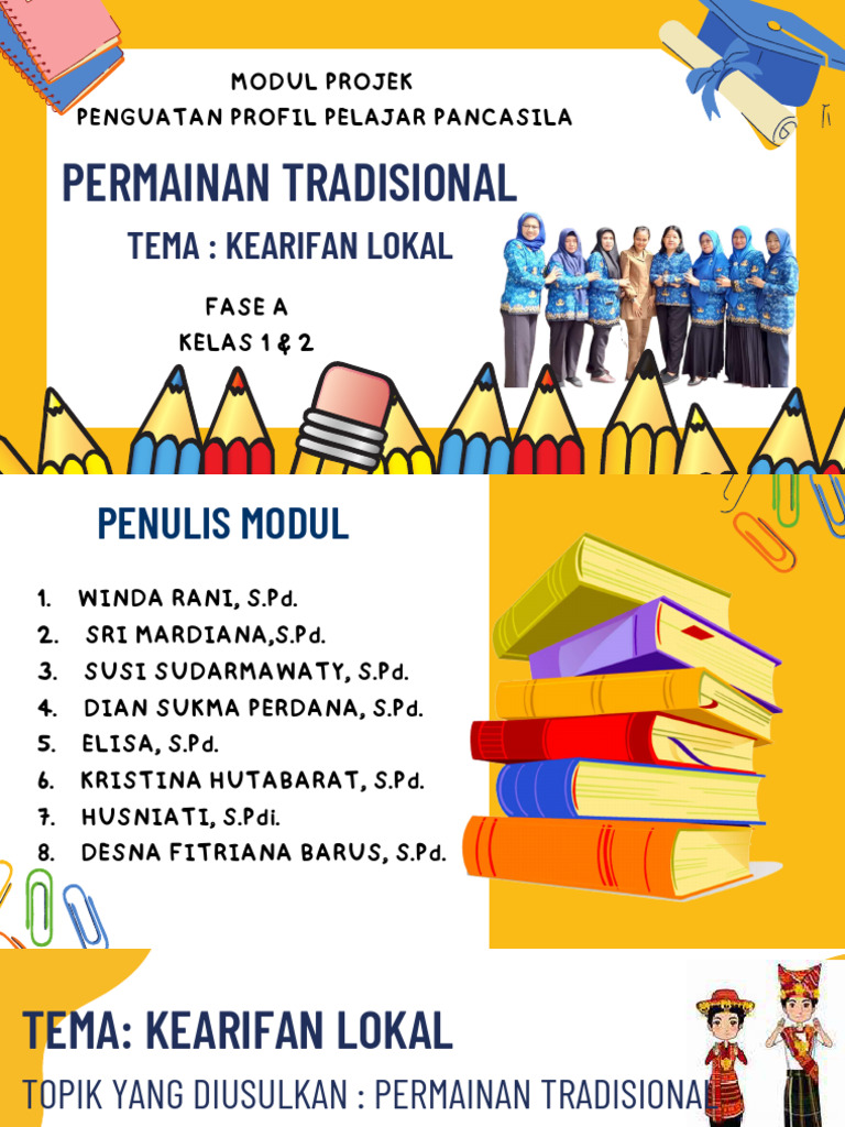 Modul Projek - MODUL P5 - PERMAINAN TRADISIONAL - Fase A | PDF
