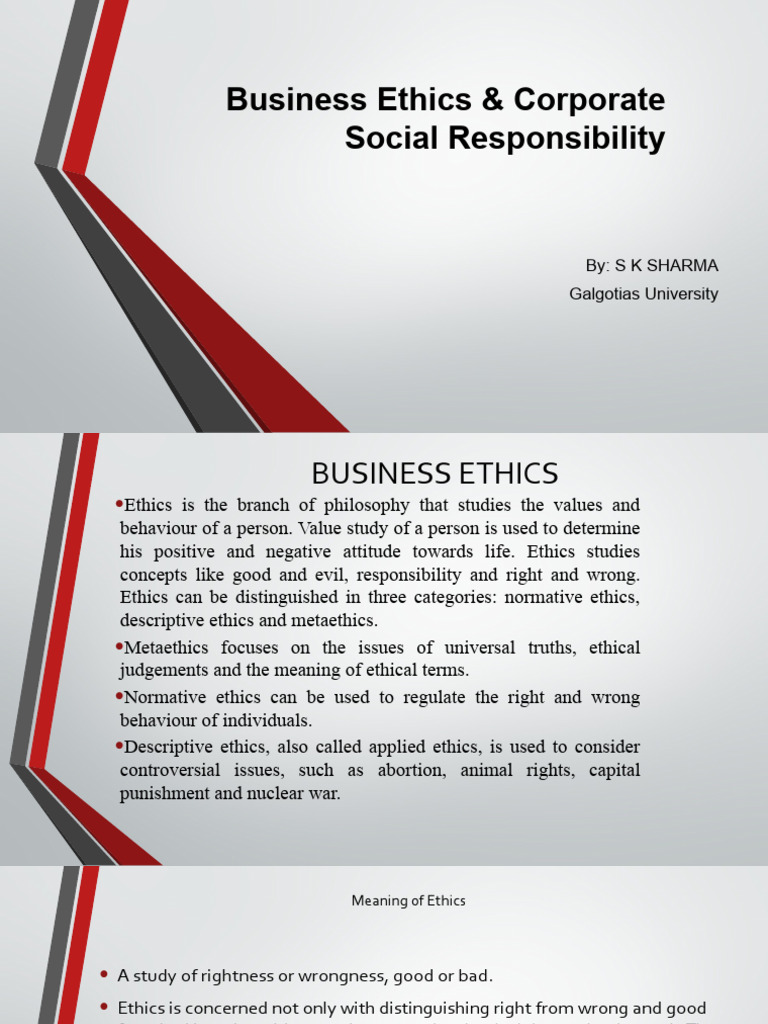 Business Ethics | PDF