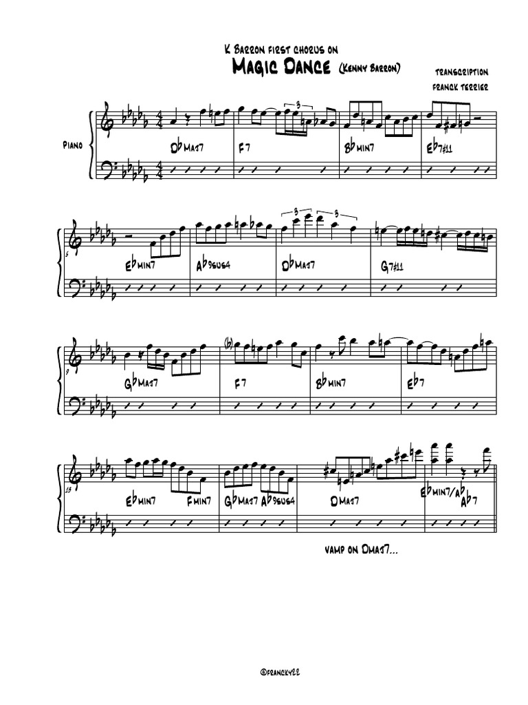 Magic Dance K Barron Chorus | PDF