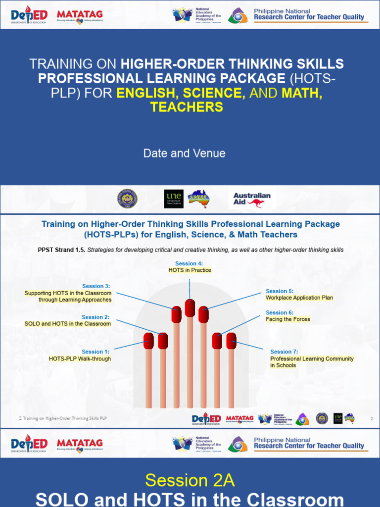 HOTS-PLP Training for Educators | PDF