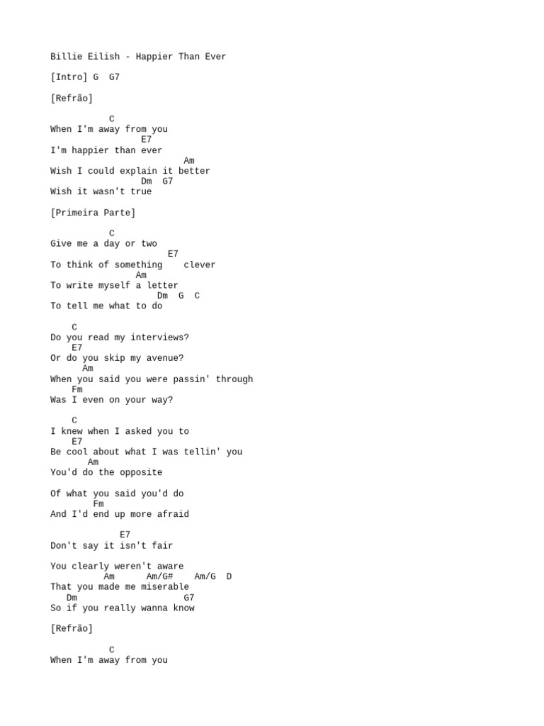 Billie Eilish - Happier Than Ever | PDF