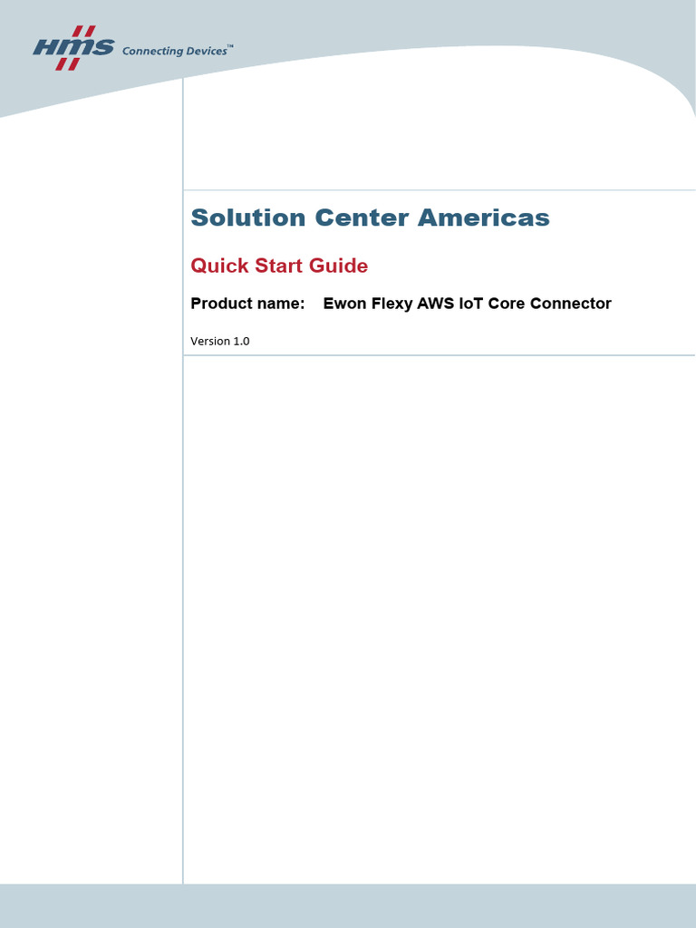 Ewon Flexy AWS IoT Core Setup Guide | PDF | Business | Computers