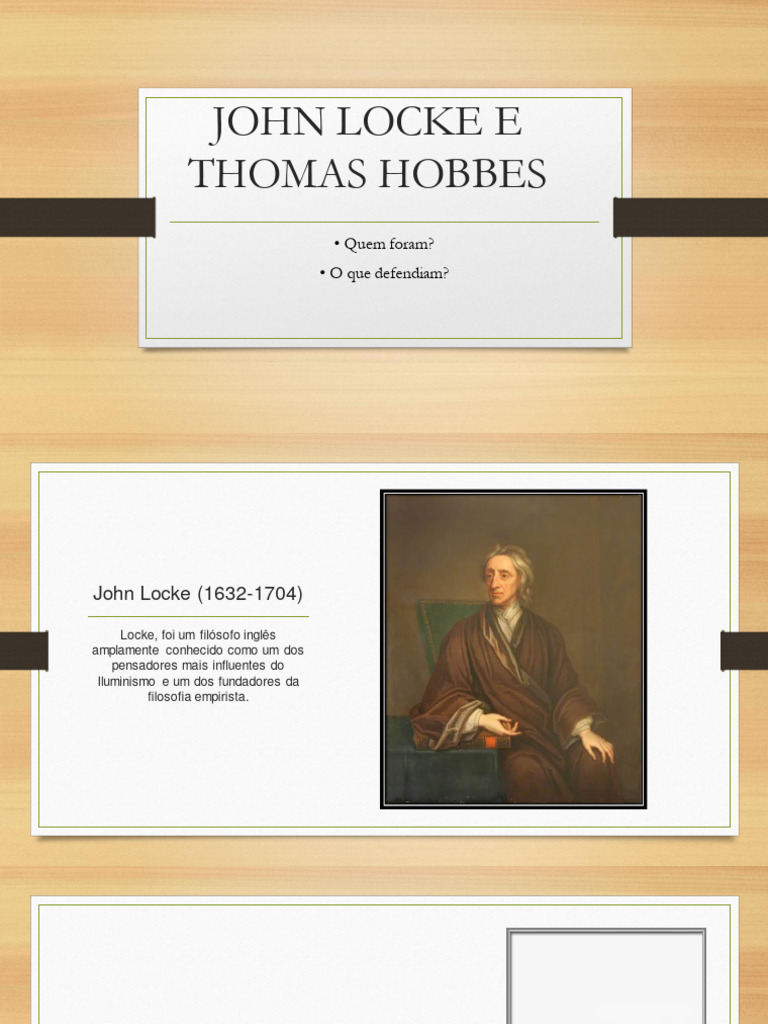 John Locke e Thomas Hobbes | PDF