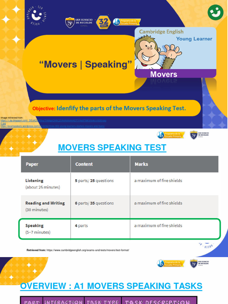 Movers - Speaking 1 | PDF