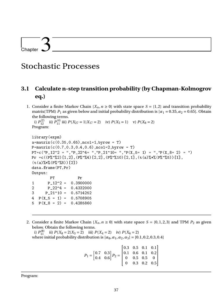SP Practical Solution | PDF | Markov Chain | Statistics