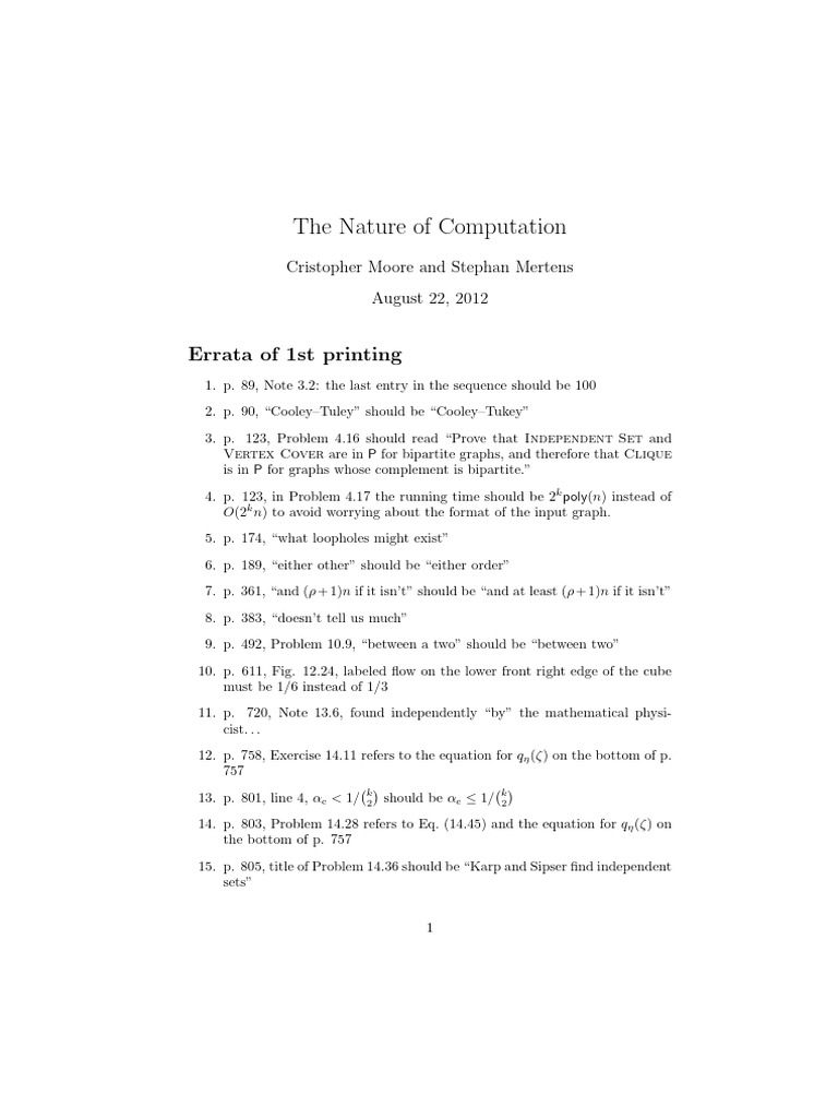 Errata | PDF