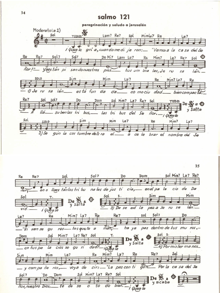 01 Que alegría cuando me dijeron partitura | PDF 01 Que alegría cuando me dijeron partitura | PDF