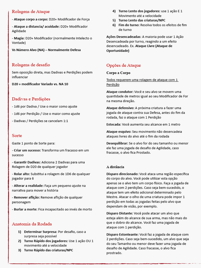 Ficha de referencia SotDL | PDF