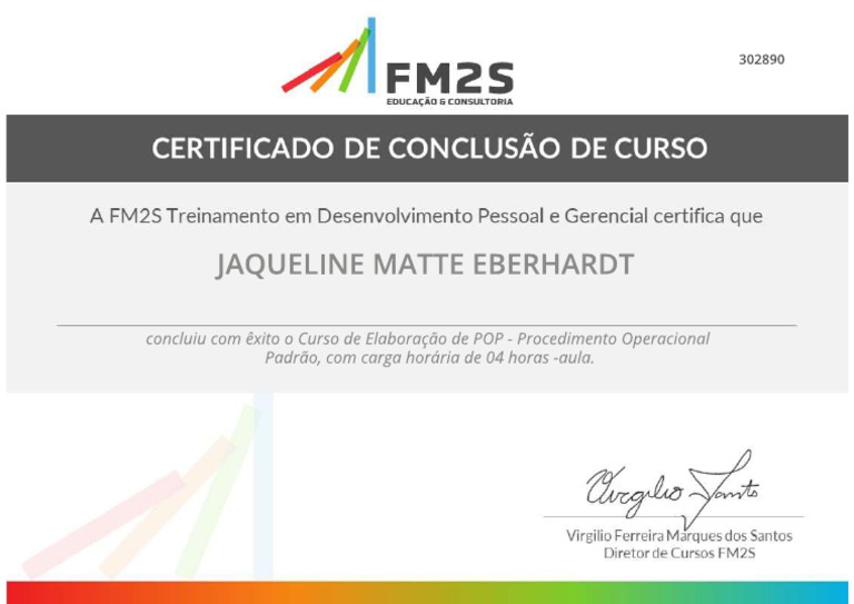 Certificado Pop | PDF