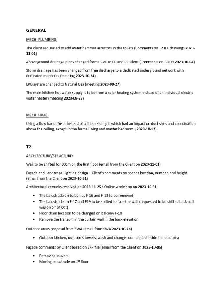 Major Changes On Villas Design OCTOBER | PDF