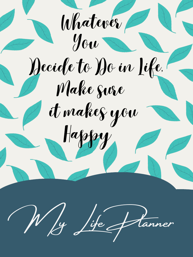 My Life Planner Pdf