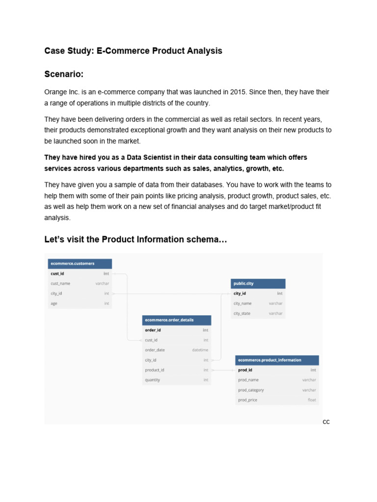 Case Study_ E-Commerce Product Analysis | PDF