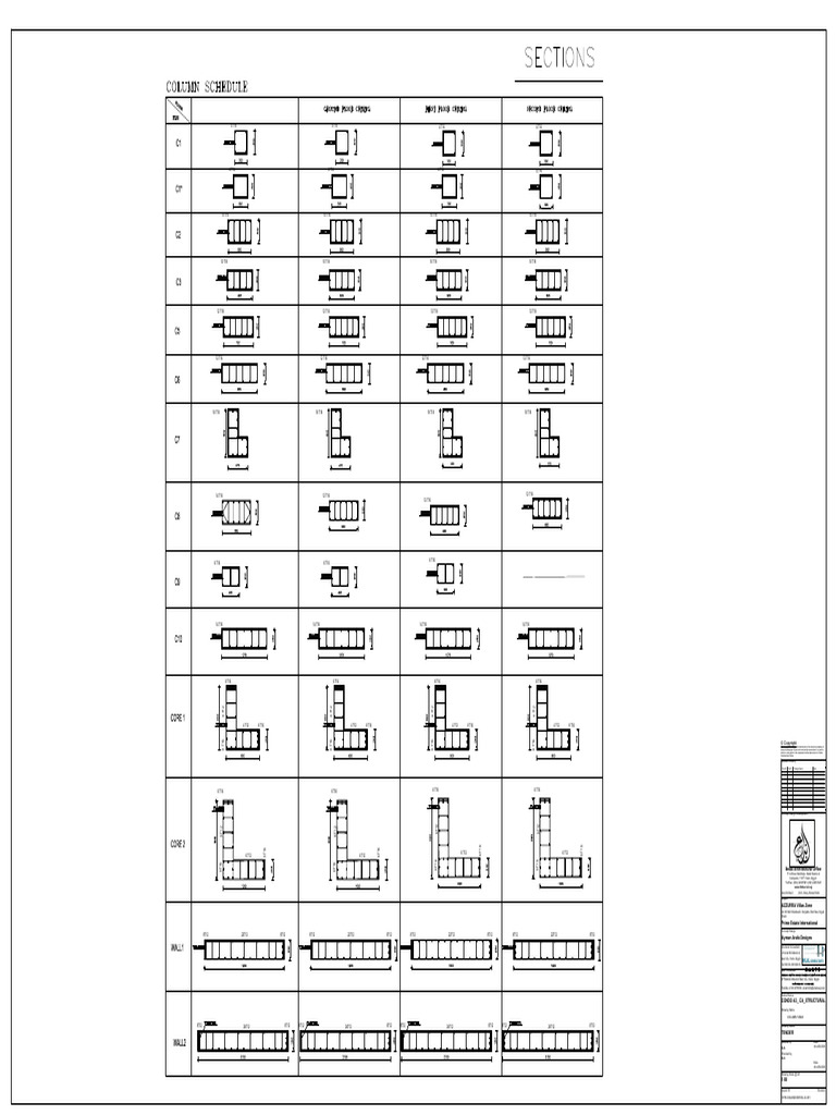 Condo A3 TYPE CB-V11!12!2023-Column Table | PDF