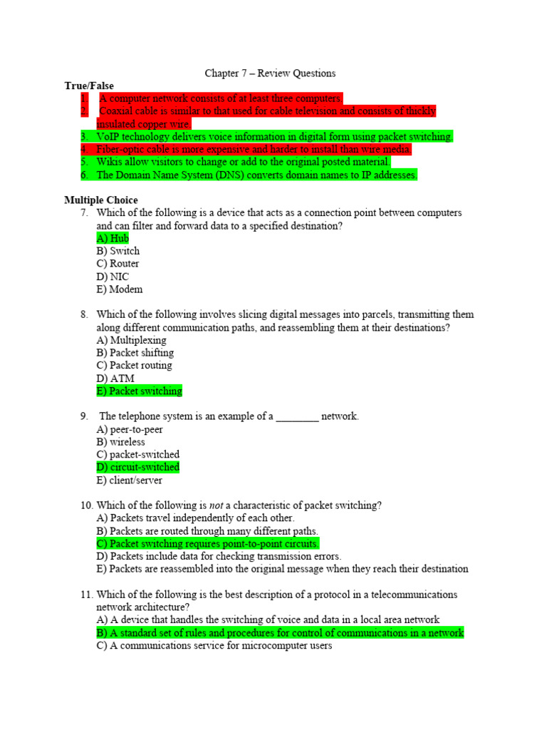 Chapter 7 MIS Questions | PDF