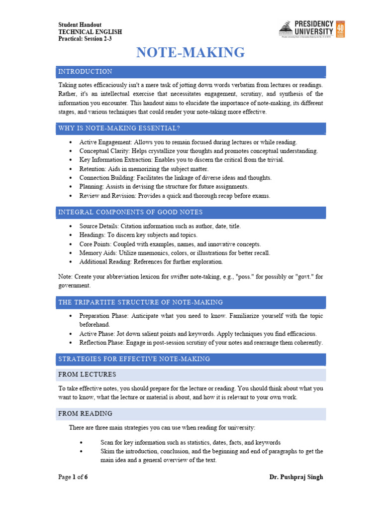 Tech English- Practical-Session 2-3 | PDF