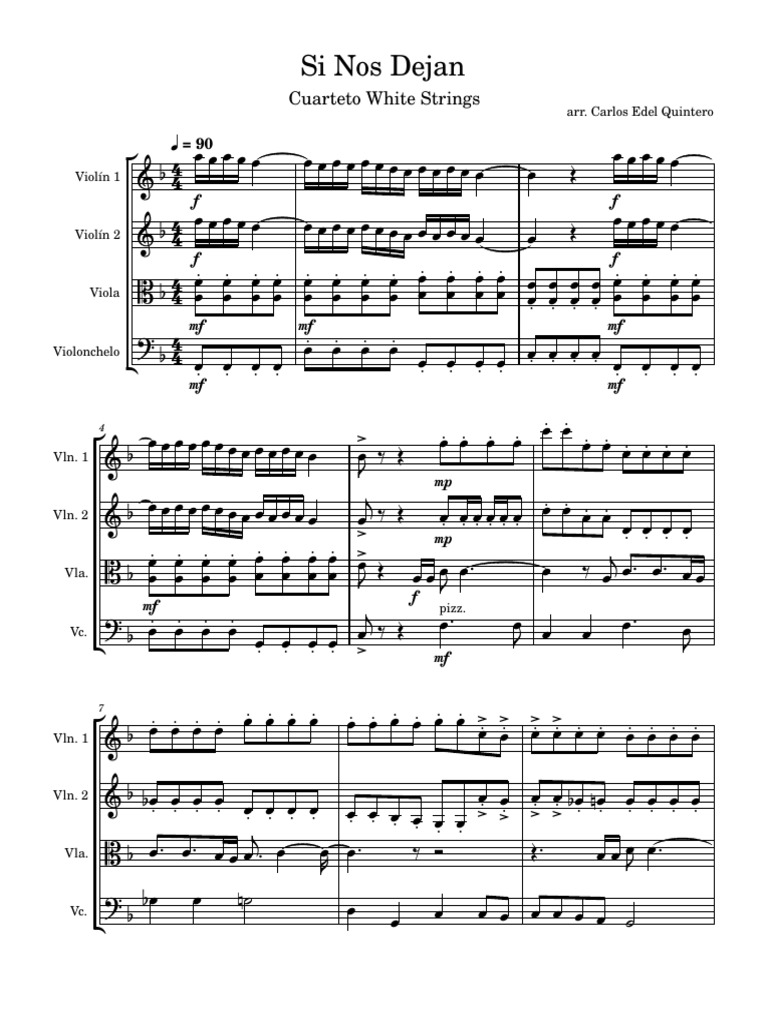 Si Nos Dejan-Partitura y Partes | PDF