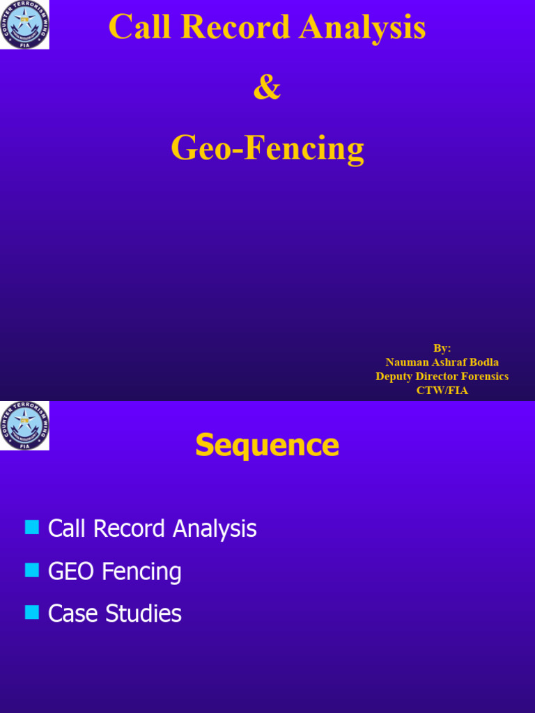 Call Record & Geo Fencing | Download Free PDF | Cellular Network ...