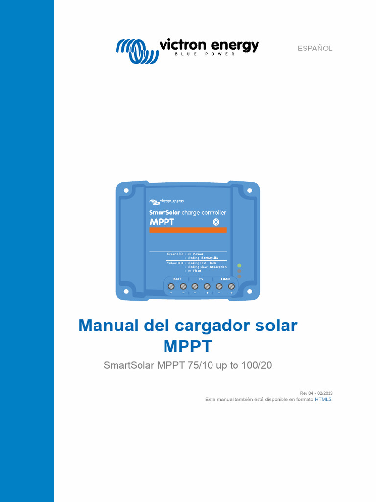 29694-MPPT Solar Charger Manual-Pdf-Es | PDF