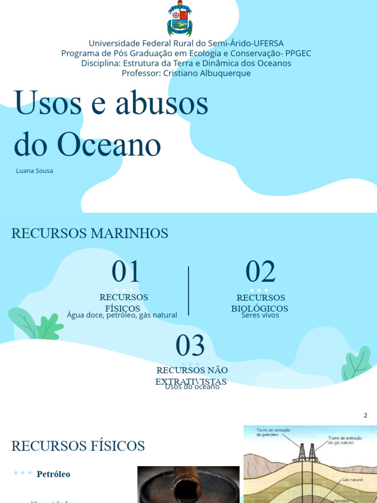 Usos e Abusos dos Recursos Oceânicos | PDF | Clorofluorcarbono | Dióxido de carbono