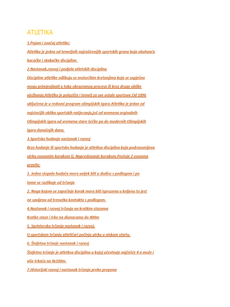 ATLETIKA | PDF