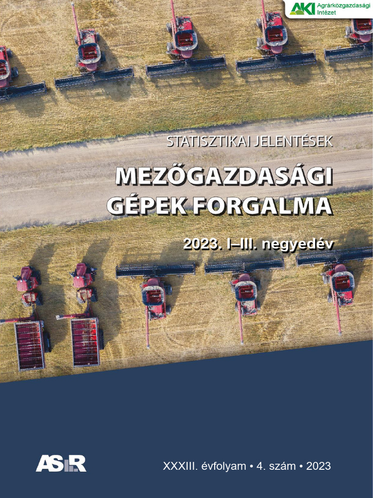 Mezogazdasagi Gepek Forgalma 2023 4 | PDF