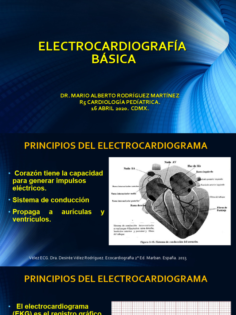 Clase Ekg Básico | PDF | Electrocardiografia | Tórax (anatomía humana)