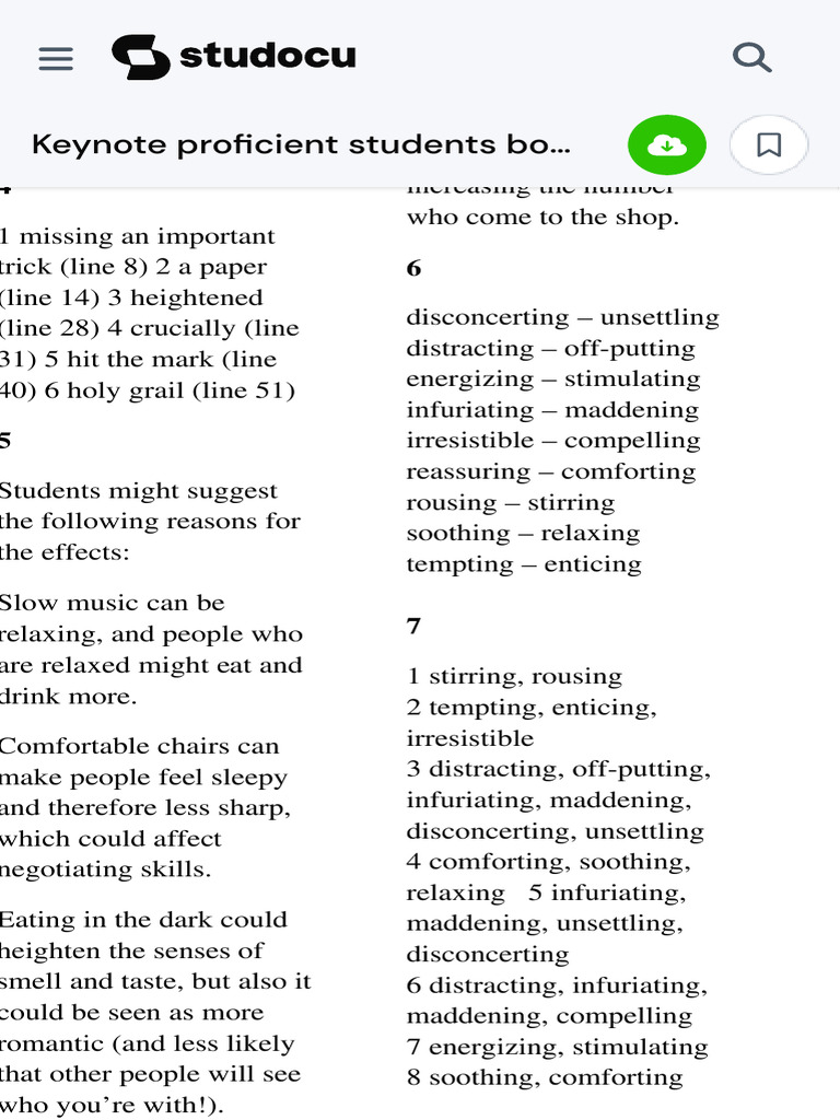 Keynote Proficient Students Book Answer Keys - Proficient - Student's ...