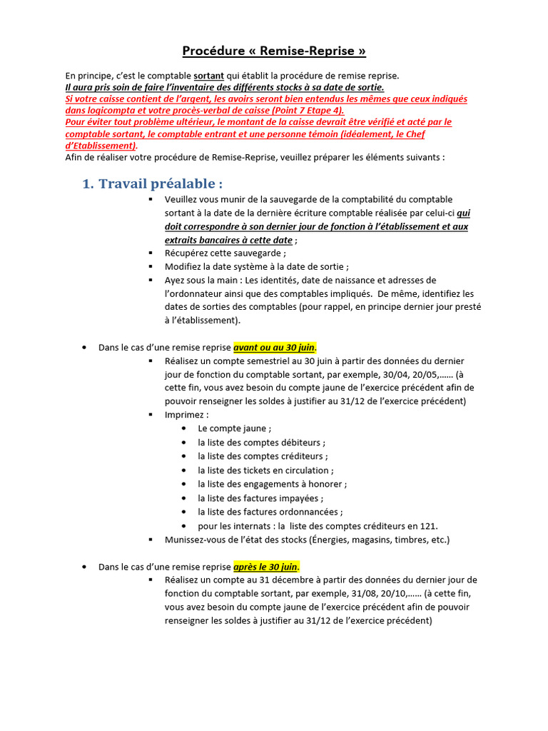 Aide Remise Reprise New2020 | PDF