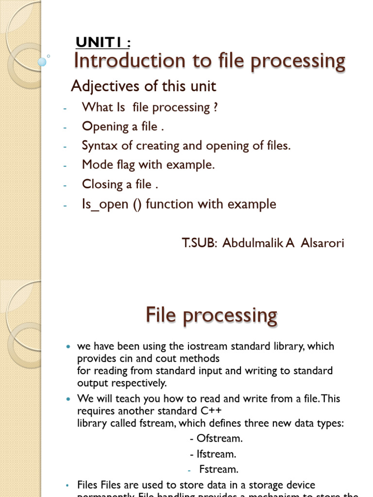 FileprocessingT abduLMALIK | Download Free PDF | Computer File | Programming Paradigms