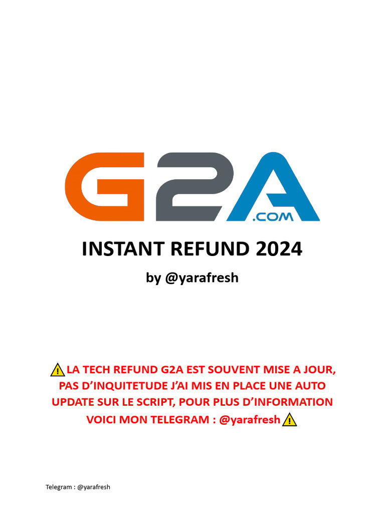 Tech Refund G2a 2024 | PDF