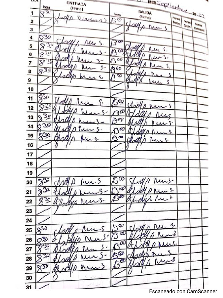 Libros de Asistencia INTERIOR | PDF