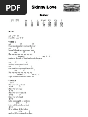 Bon Iver Skinny Love Chords