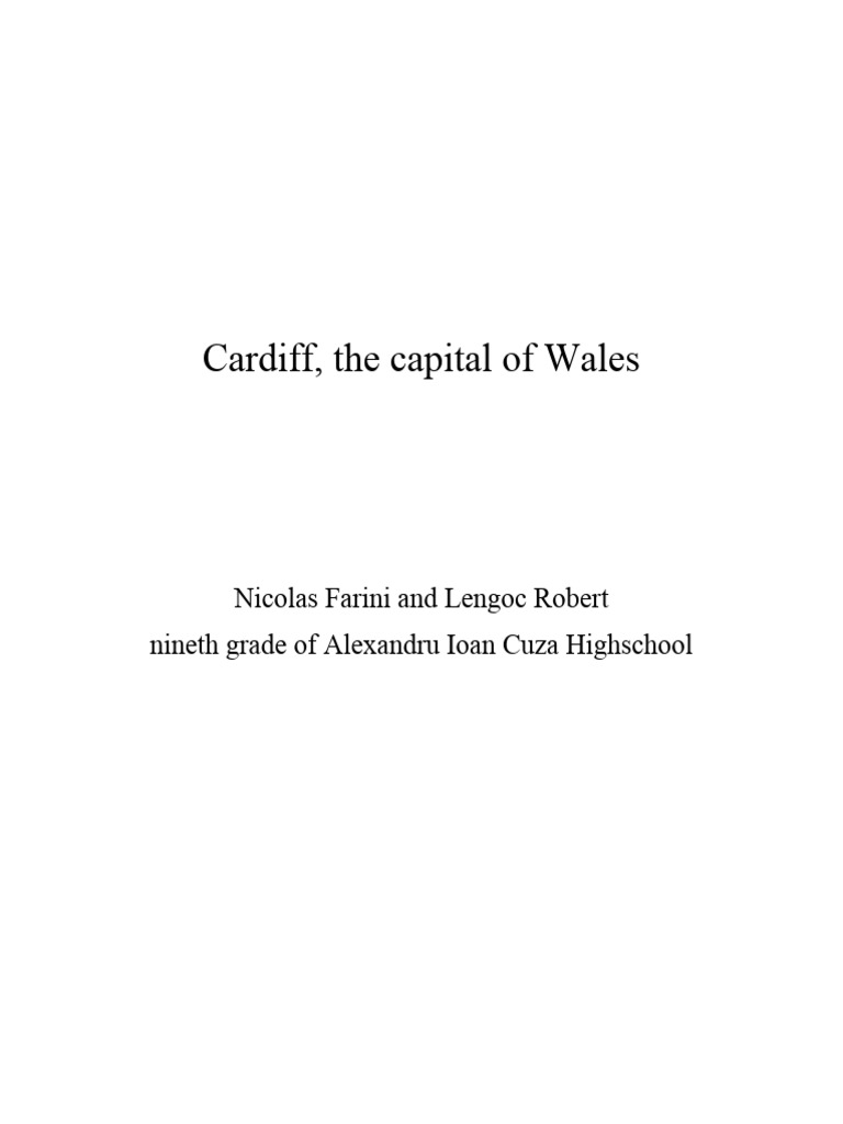 Fun Facts About Cardiff, Capital of Wales | PDF | Travel